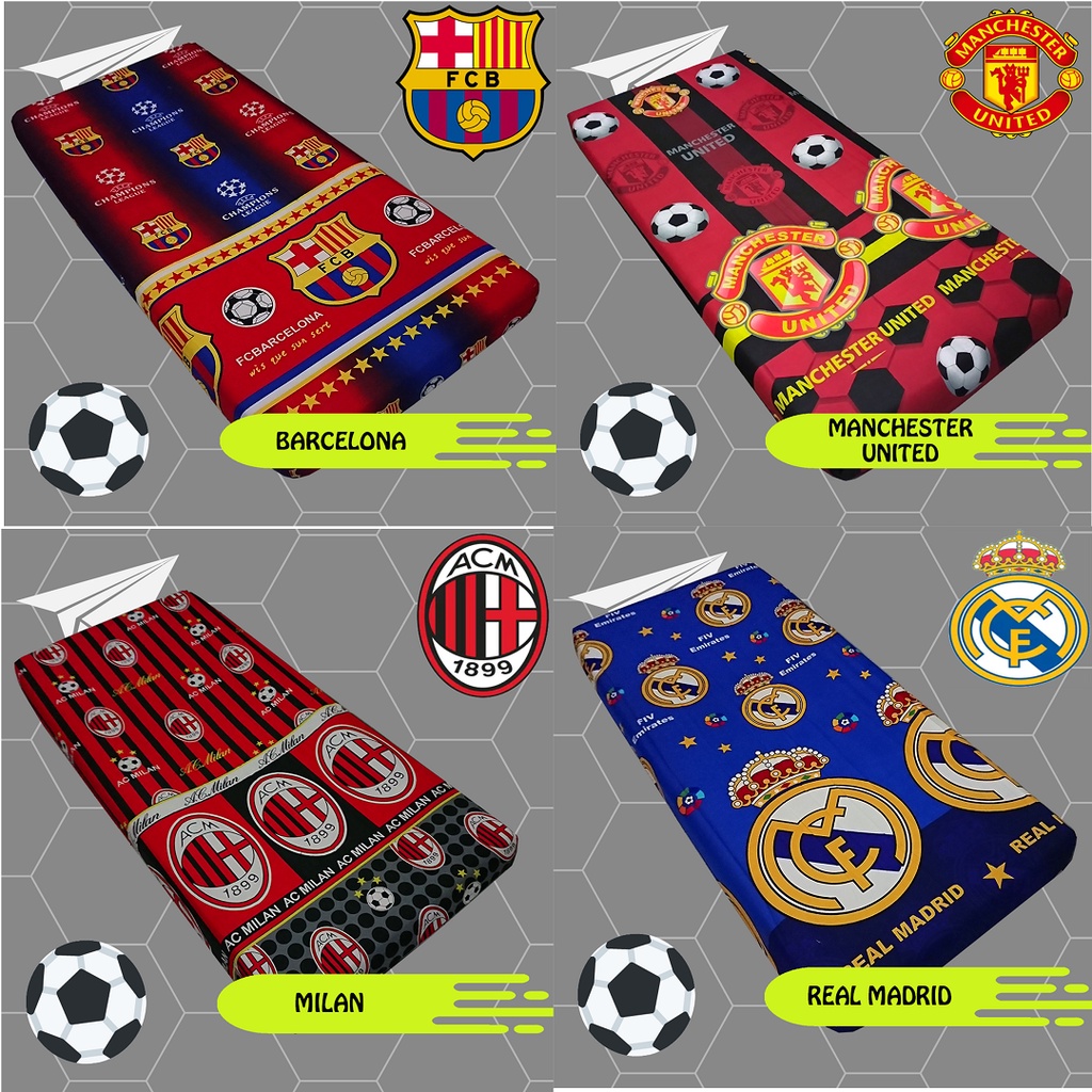 SPREI KARET UK 90X200X20 MOTIF BOLA SPREI MU I SPREY CHELSEA I SPRAI ...