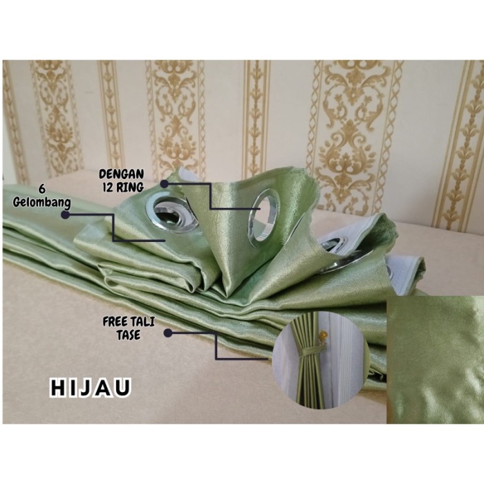 GORDEN JENDELA HORDENG BLACKOUT MINIMALIS IMPORT, UKURAN 1 X 2.5M - BN2, 1,4.1,2M