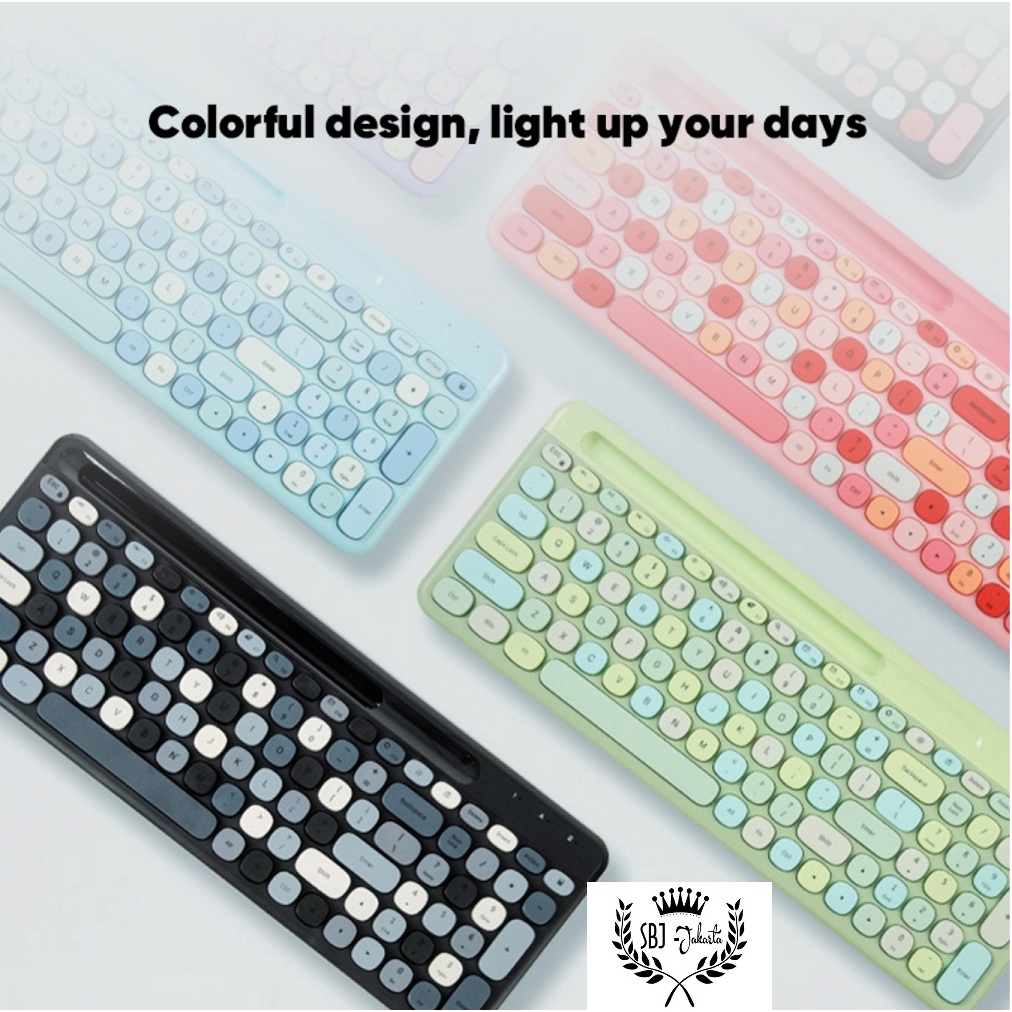 Mofii Keyboard Mouse set Premium Silent choco key Mofii Wireless 2.4G ...