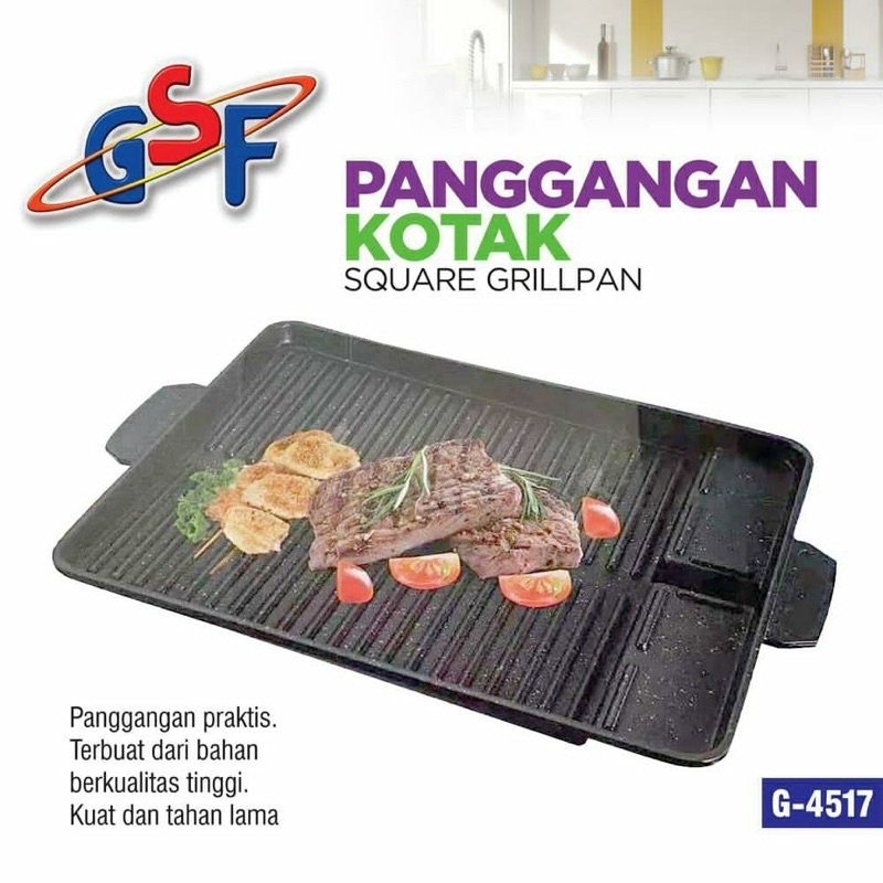 YAKINIKU GRILL PAN GSF BBQ GRIIL PAN KOTAK ANTI LENGKET