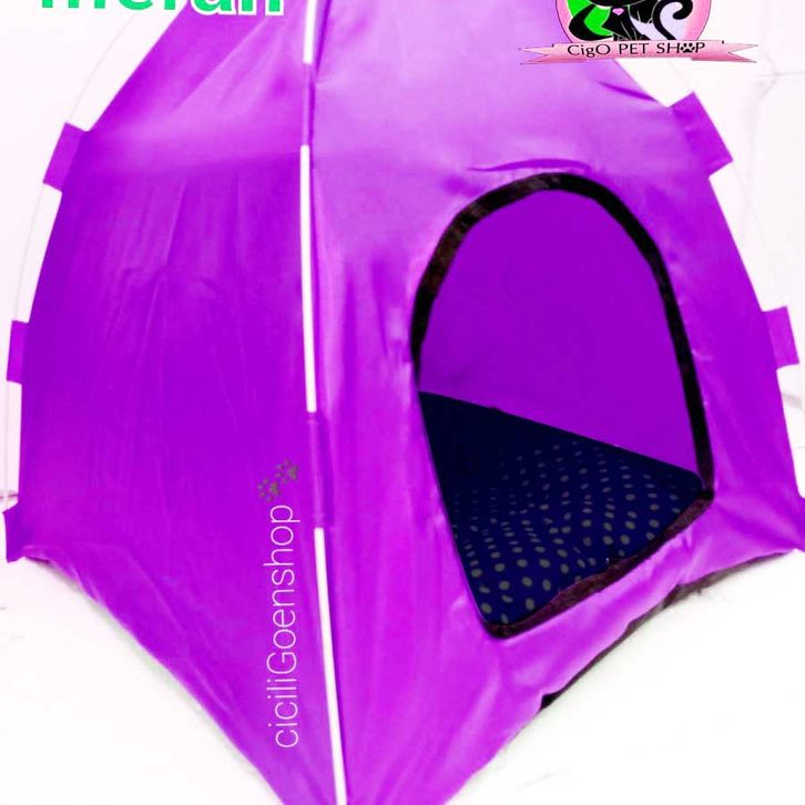 Tenda kitten Kucing anjing gratis Alas Copot Kasur pet tent portable ...