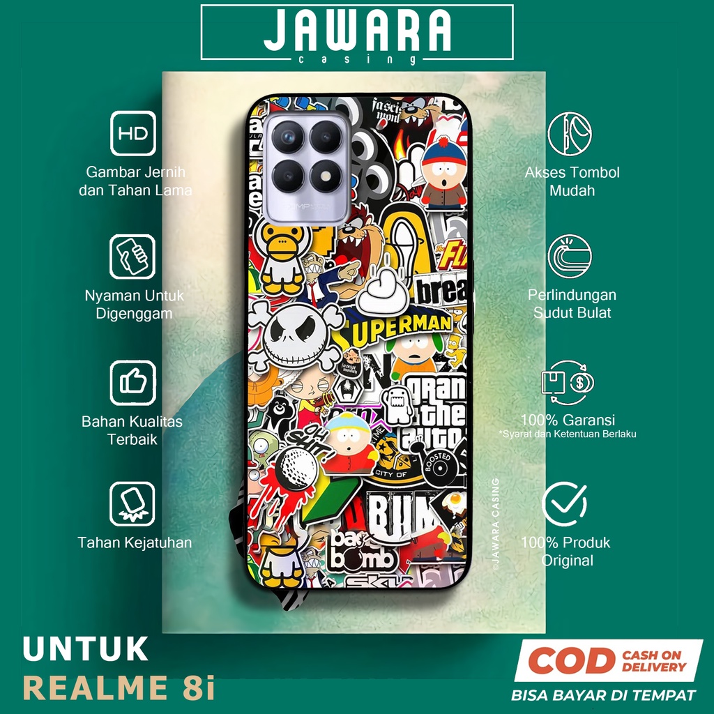 CASE REALME 8I CASING REALME 8I JAWARA CASING [GRFY] CASE GLOSSY CASE ...