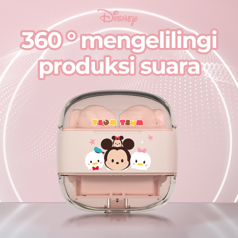 HEADSET ORI DISNEY A11 NIRKABEL BLUETOOTH 5.3 TWS HEADPHONE SUPER BASS