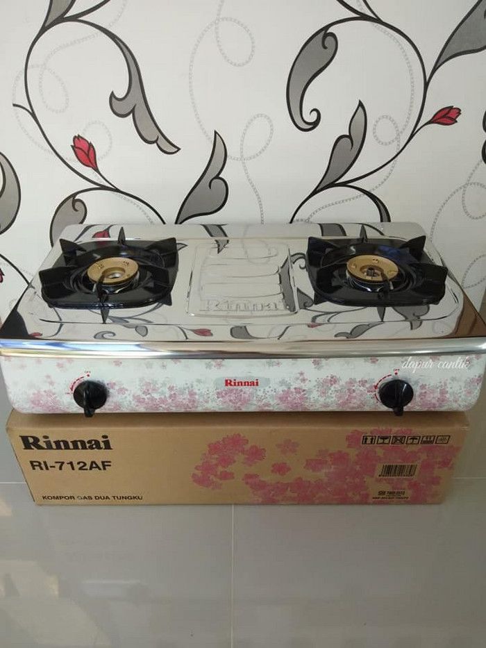 Rinnai RI 712AF Kompor Gas 2 Tungku Stainless