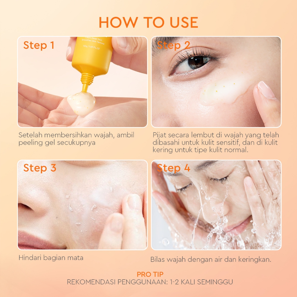 【NEW LAUNCH】GLAD2GLOW PEELING GEL APRICOT GLYCOLIC ACID EXFO SMOOTH EKSFOLIASI PEELING PRODUK ...