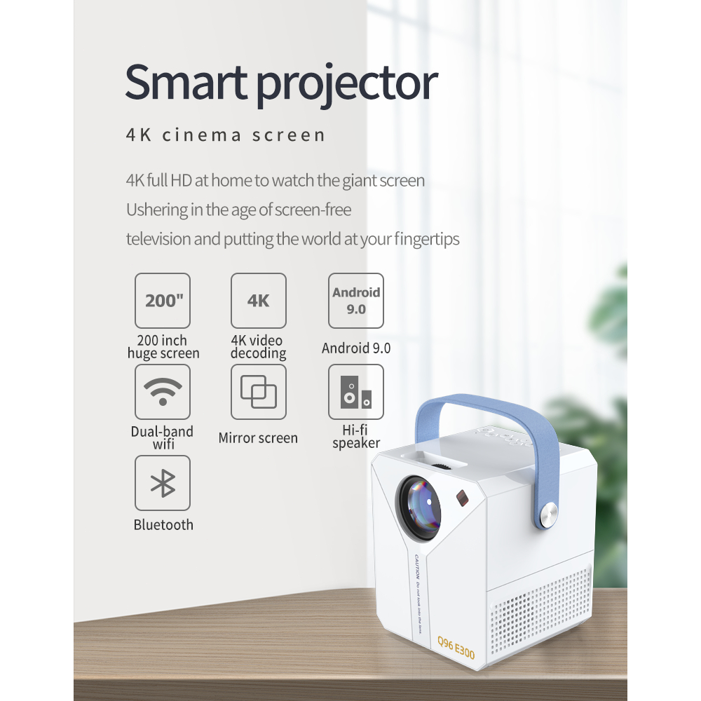 infocus projector kekinian Android TV 1080P Smart Projector 6000 lumens ...