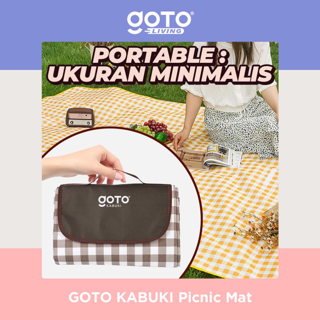 Goto Kabuki Picnic Mat Tikar Lipat Karpet Piknik Tebal Waterproof ...