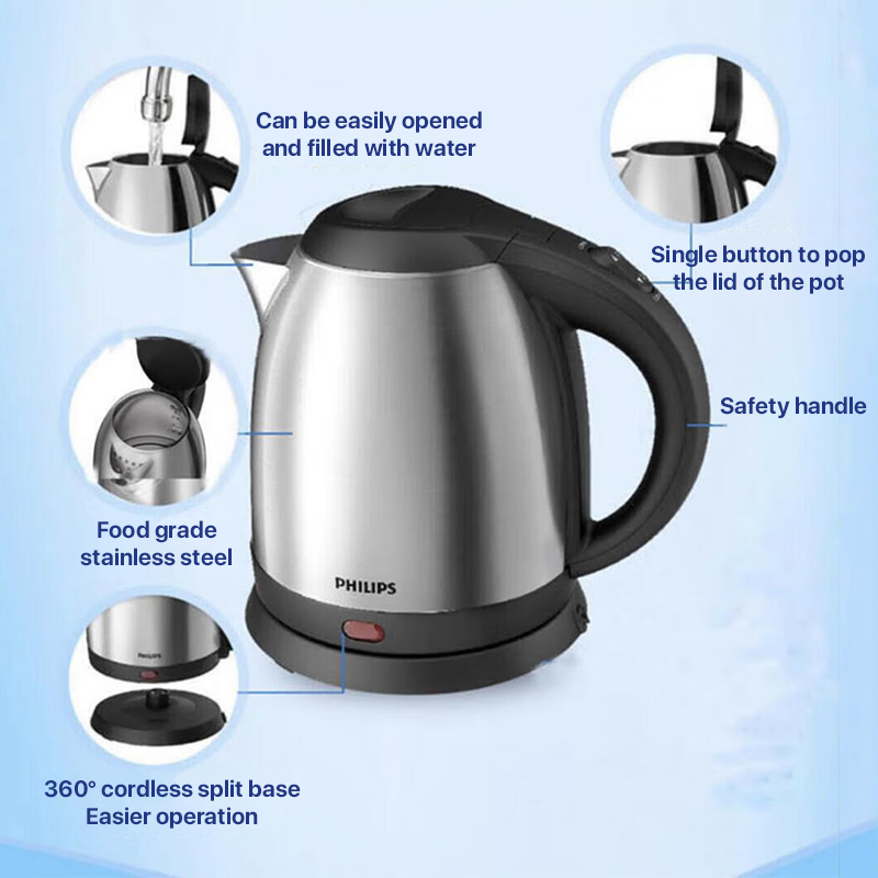 KETTLE LISTRIK PHILIPS TEKO LISTRIK PEMANAS AIR PHILIPS 1500 WATT 1.8L ...