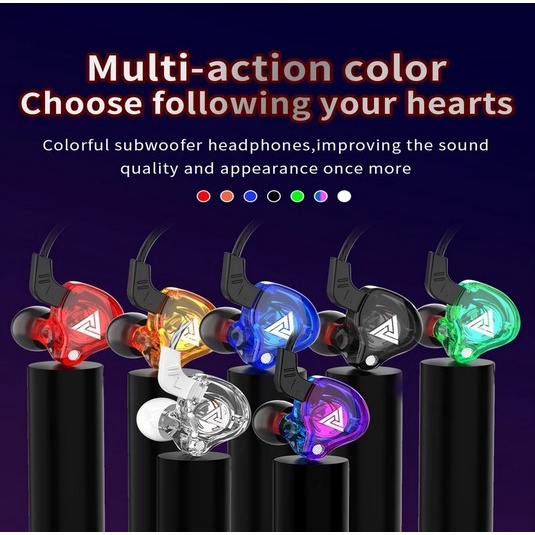 QKZ AK6 QKZ AK6 PRO QKZ AK6 MAX WITH MIC IN-EAR EARPHONE HIFI FEVER ...