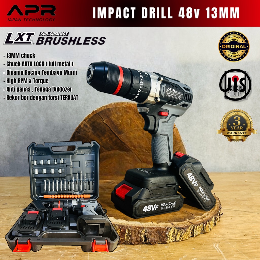 Bor Cordless MAKITA 42v 13mm mesin bor baterai APR JAPAN JLD HUJIA ...