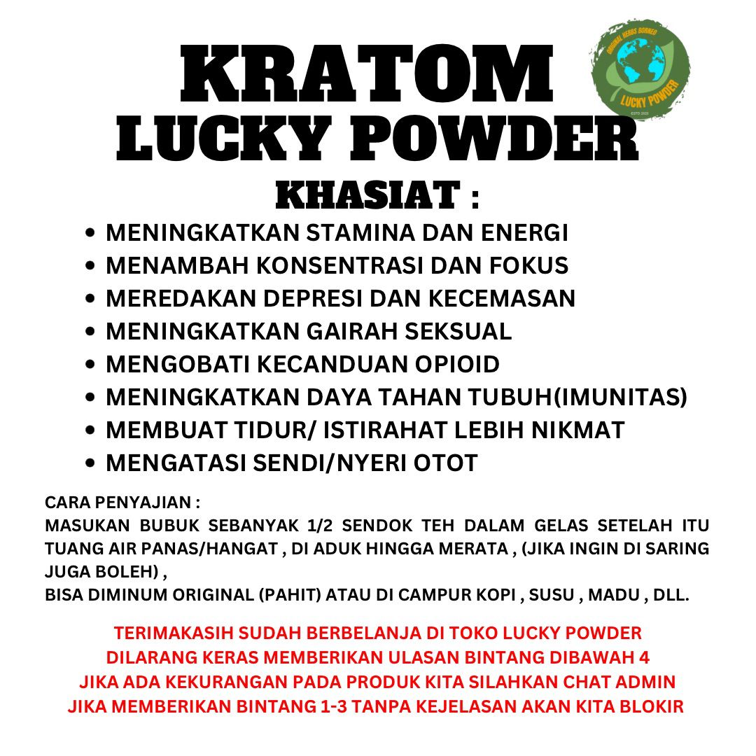 Kratom Super Green Bubuk Hijau Daun Puri Borneo Kratoom Asli Kalimantan