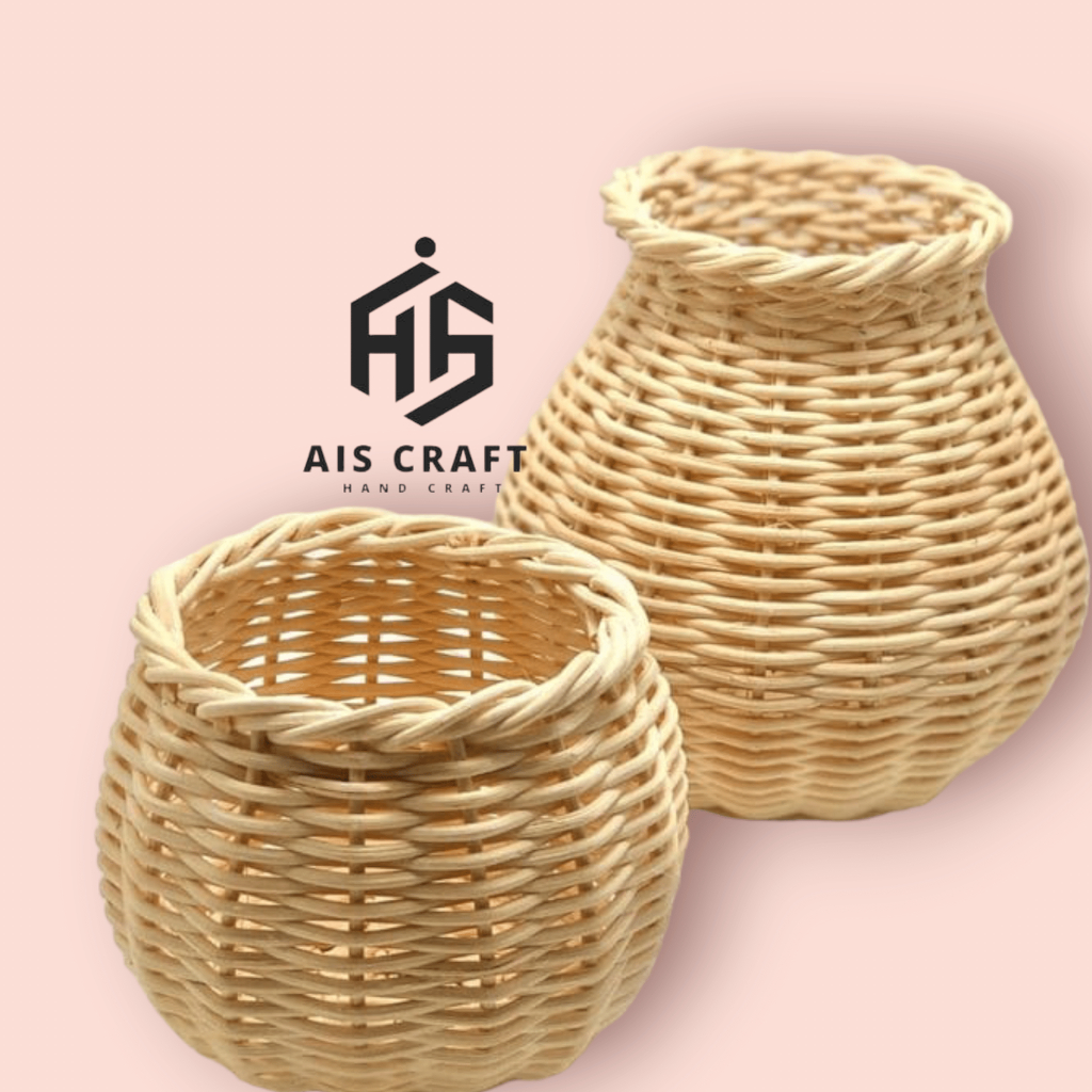 VAS ROTAN / VAS BUNGA AESTHETIC - KERAJINAN HIASAN ROTAN MURAH KUALITAS ...