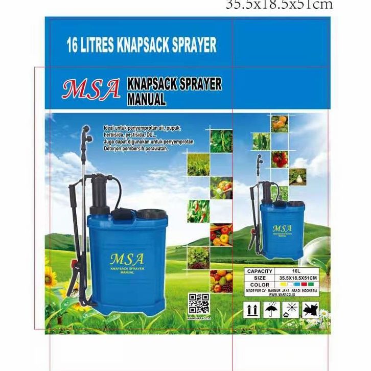 POMPA SPRAYER DISINFEKTAN MSA-16L GARANSI(MANUAL)(ELEKTRIK)(MANUAL+ELKTRIK)