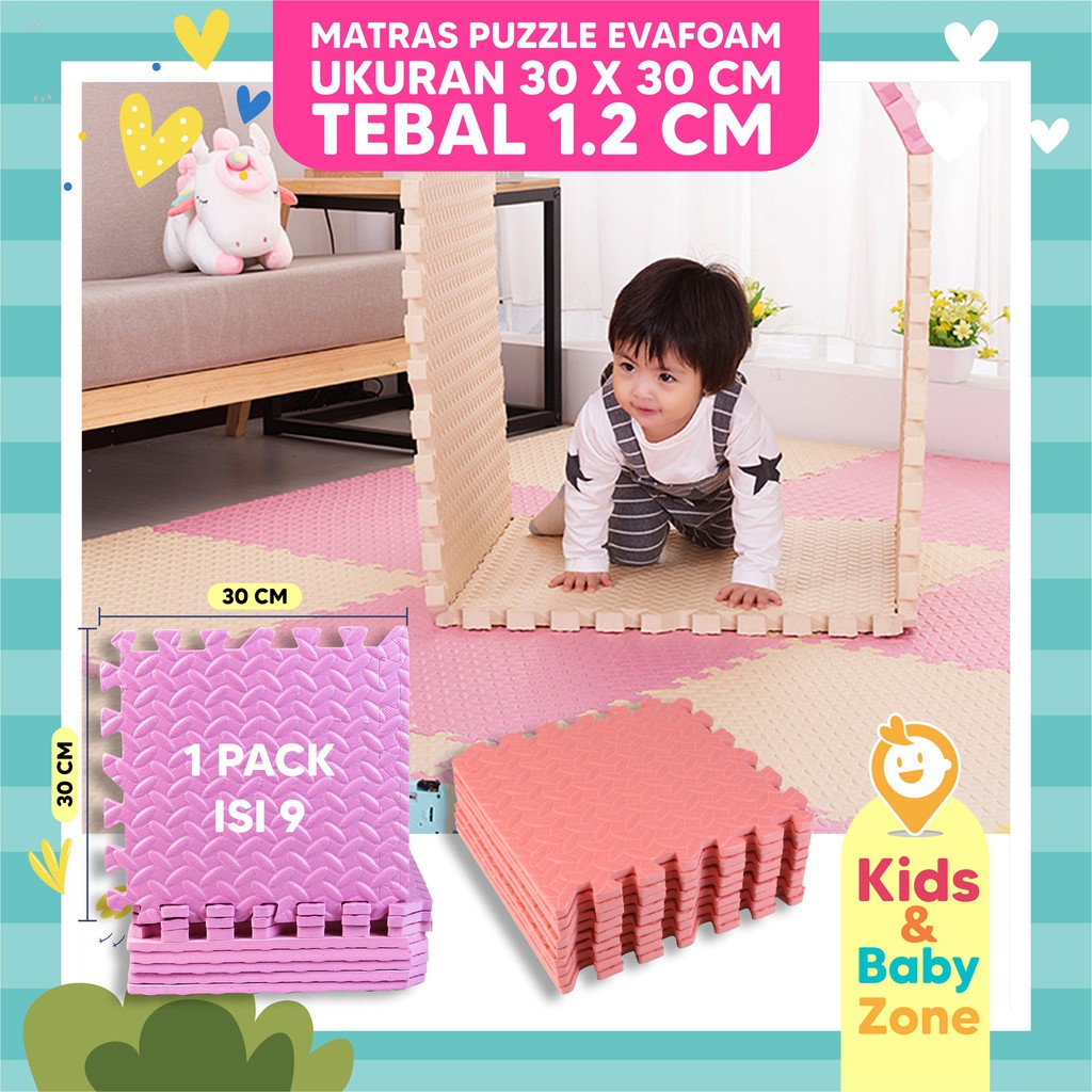 KBZ KARPET PUZZLE ALAS LANTAI POLOS 30 X 30CM X 1,2CM