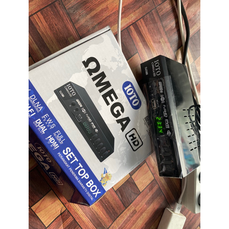 SET BOX STB TV DIGITAL iOTO OMEGA SNI KOMINFO RECEIVER G1 DVB-T2/DVB-C / SET BOX UNTUK TV TABUNG