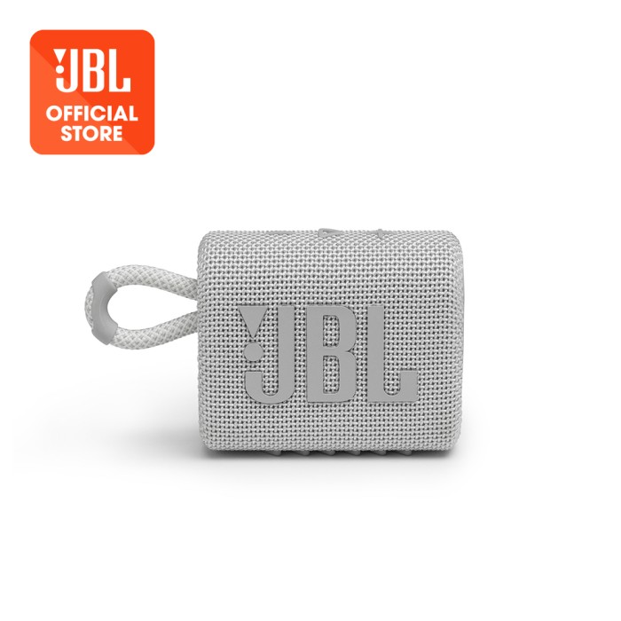 JBL GO 3 WATERPROOF BLUETOOTH SPEAKER ALL VARIANT - PUTIH