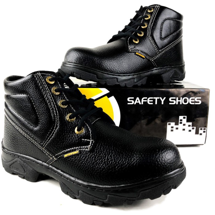 SEPATU SAFETY BOOTS ORIGINAL SEPTI KERJA SEFTY SHOES SPATU PROYEK PRIA ...
