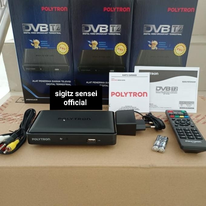 DIGITAL TV SET T0P BOX POLYTRON PDV 600T2 DVB T2 HDMI DVBT2 STB EWS ...
