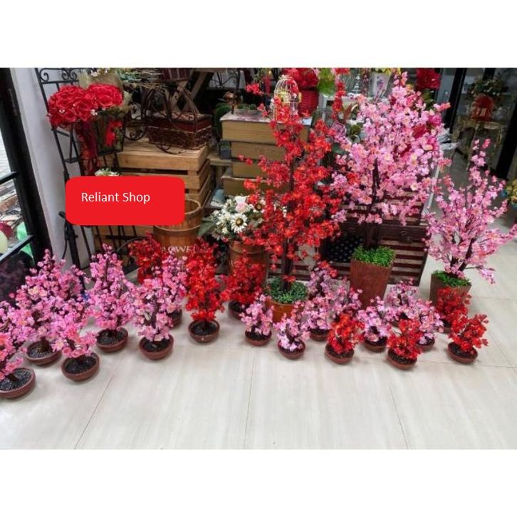 POHON HIAS PLASTIK BESAR POHON SAKURA IMLEK AKSESORIS SINCIA VAS BUNGA ...