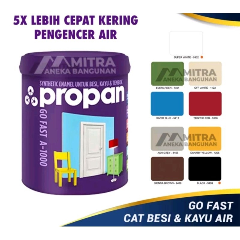 CAT PROPAN GO FAST A -1000 CAT BESI KAYU TEMBOK 1KG WATERBASED CAT ...