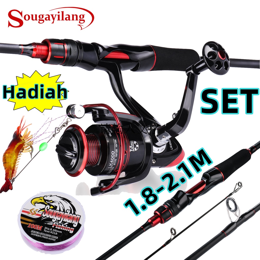 Joran Pancing Set Reel Pancing Gulungan Pancing Pancingan Set Lengkap ...