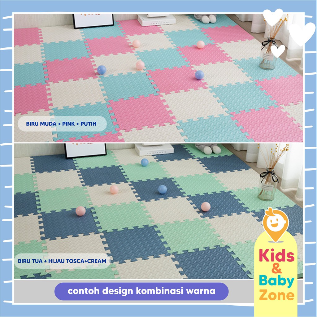 KBZ KARPET PUZZLE ALAS LANTAI POLOS 30 X 30CM X 1,2CM