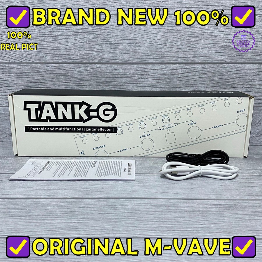 EFEK GITAR M-VAVE TANK-G MULTI EFFECTS SOUNDCARD INTERFACE PEDAL