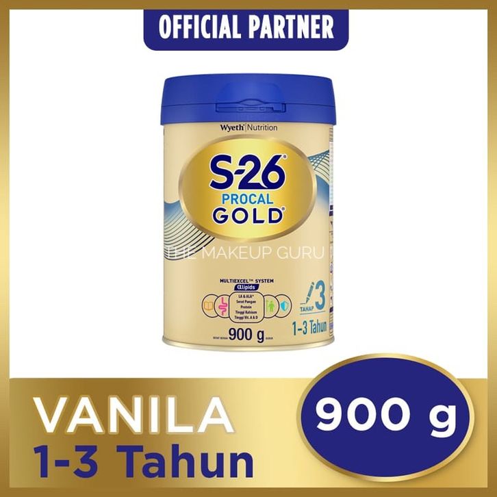 PAKET 3 PCS SUSU BAYI S26 PROCAL GOLDEN TAHAP 3 900 GRAM ANAK USIA 1 2 3 TAHUN FORMULA KALENG ...