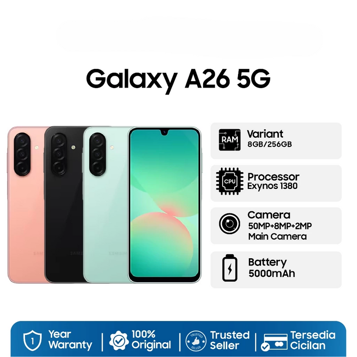 [Star] Samsung Galaxy A26 5G 8/256GB Garansi Resmi Samsung A26 Terlaris ...