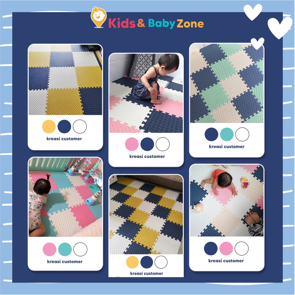 KBZ KARPET PUZZLE ALAS LANTAI POLOS 30 X 30CM X 1,2CM