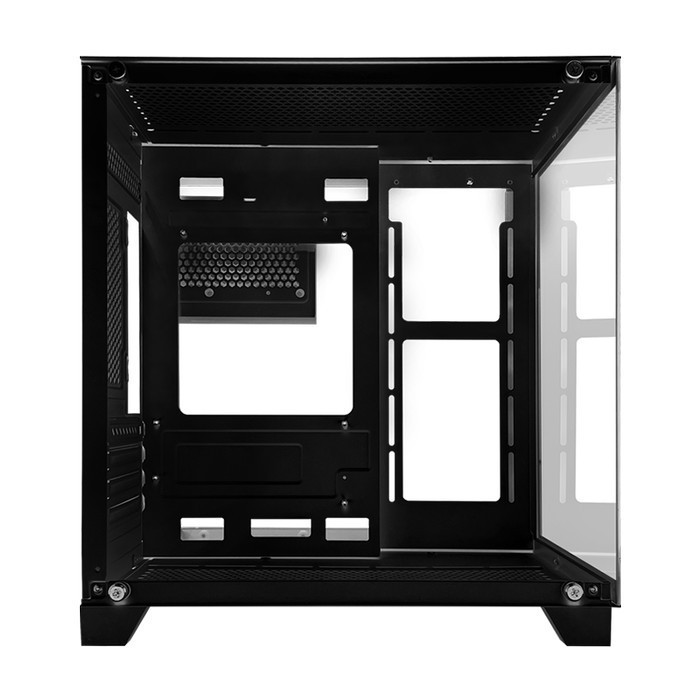 Vbr Z2 Dual Chamber Case Black & White Pc Casing M-Atx Cpu Case Gaming ...