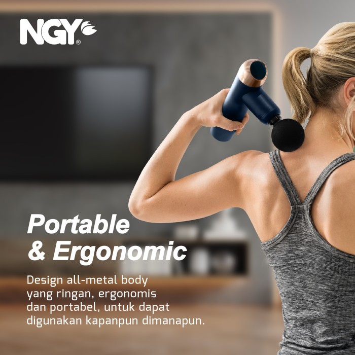 NGY PHYSIOPRO PORTABLE MASSAGE GUN / ALAT PIJAT ELEKTRIK | NGY-320 ...