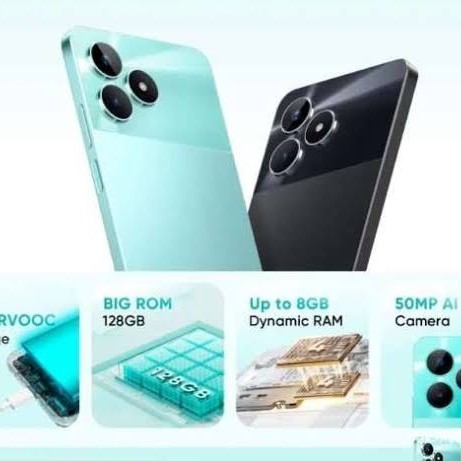 REALME C51 RAM 4/128 NFC | REALME C 51 RAM 4/64 GARANSI RESMI REALME ...