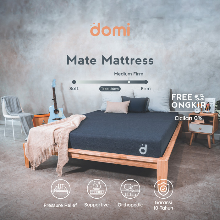 DOMI MATE MATTRESS - SUPPORTIVE FOAM MATTRESS / KASUR BUSA - 16CM, 90 X 200