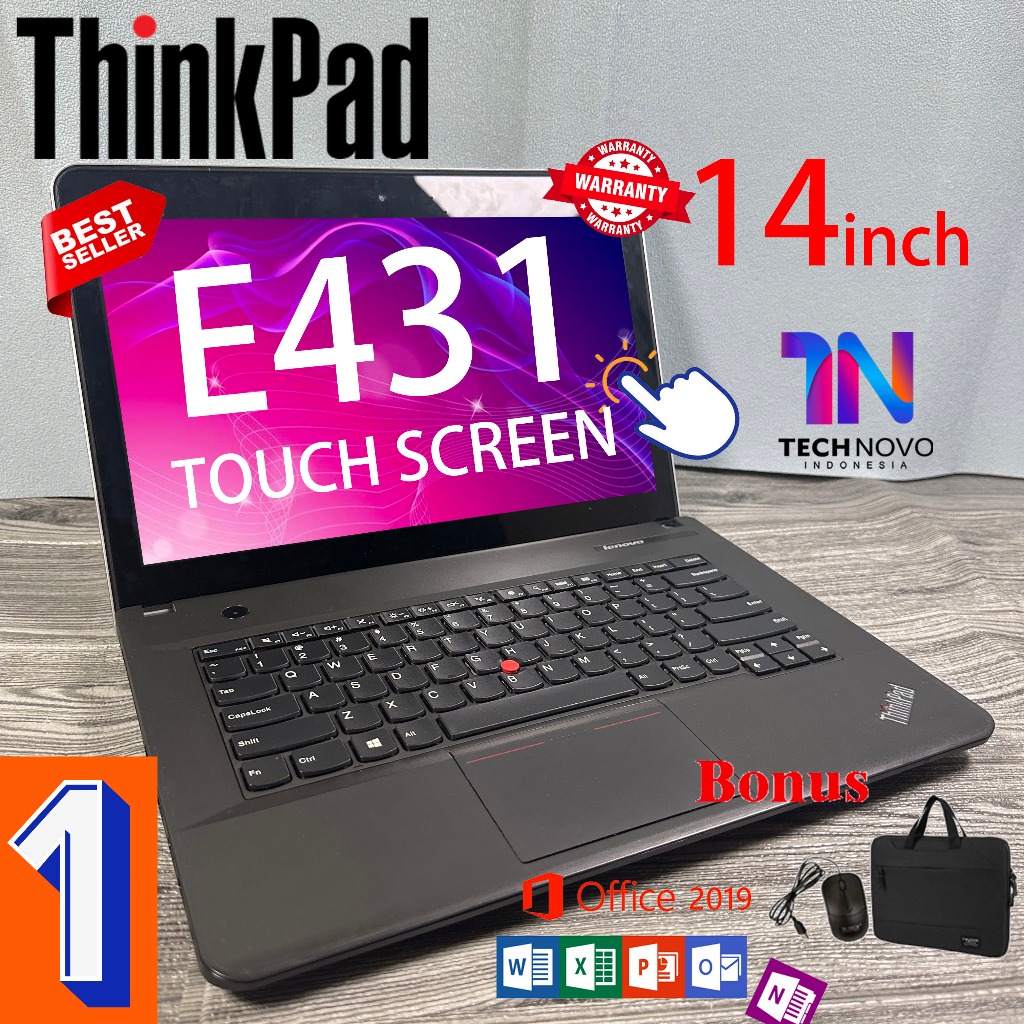 LENOVO LAPTOP E431 CORE I5 GEN 3TH RAM 4/8GB HDD 320GB/500GB SSD 128GB/256GB PENINGKATAN BARU ...
