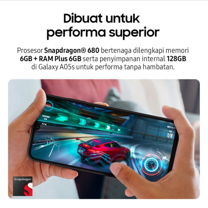 ( OFFICIAL STORE ) Samsung Galaxy A05s - 6/128GB - 12GB Extended RAM ...