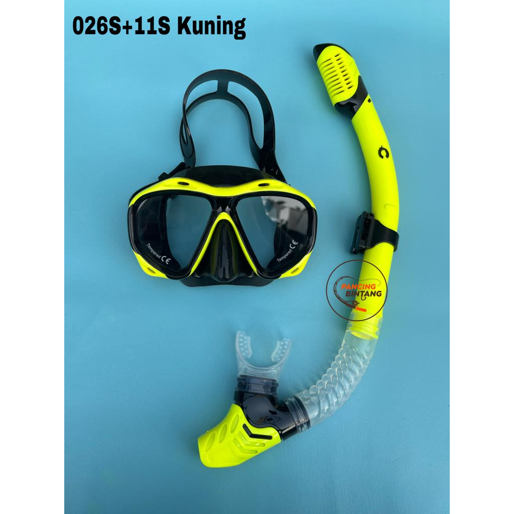 SNORKELING MASK DIVING ALAT SELAM KACAMATA SELAM DAN PIPA NAPAS SNORKEL ...