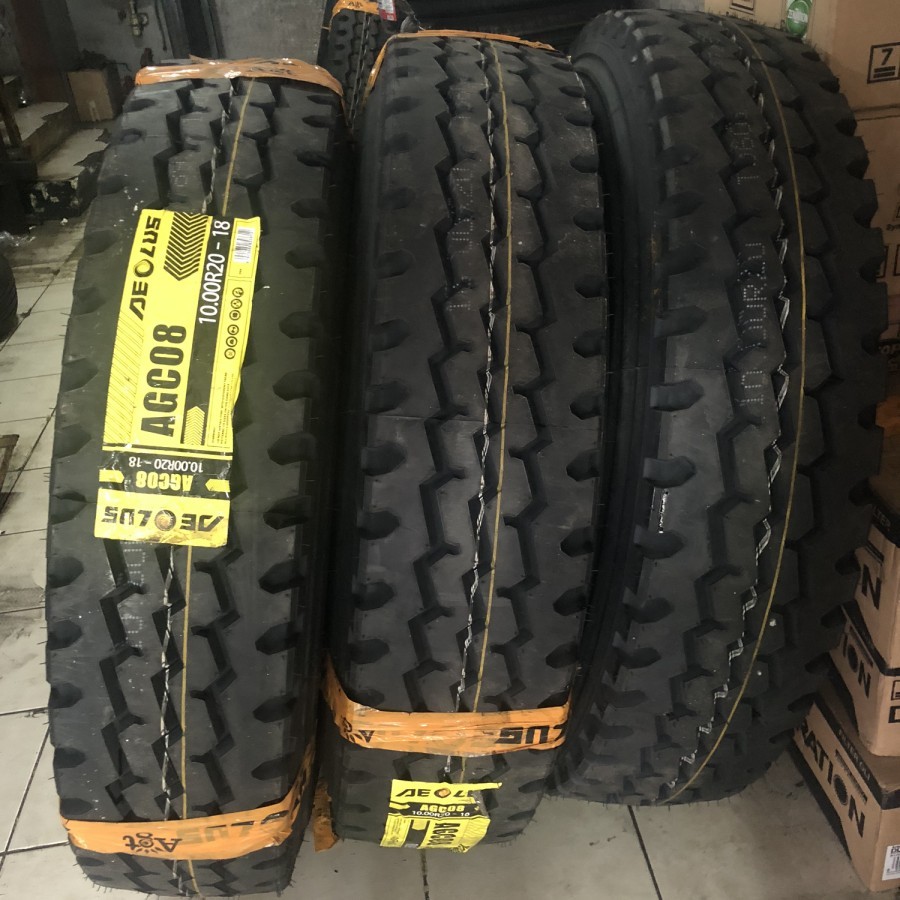 BAN TRUK 1000 20 18PR KAWAT AEOLUS 10.00-20 AGC08 1000 R20 SET