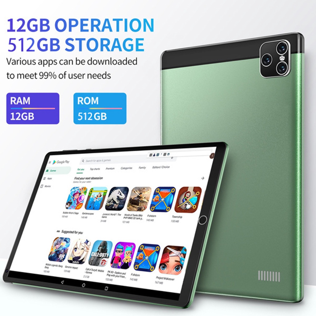 TABLET PC ASLI BARU GALAXY S11 12GB+512GB ANDROID 10.1INCH LAYAR FULL ...