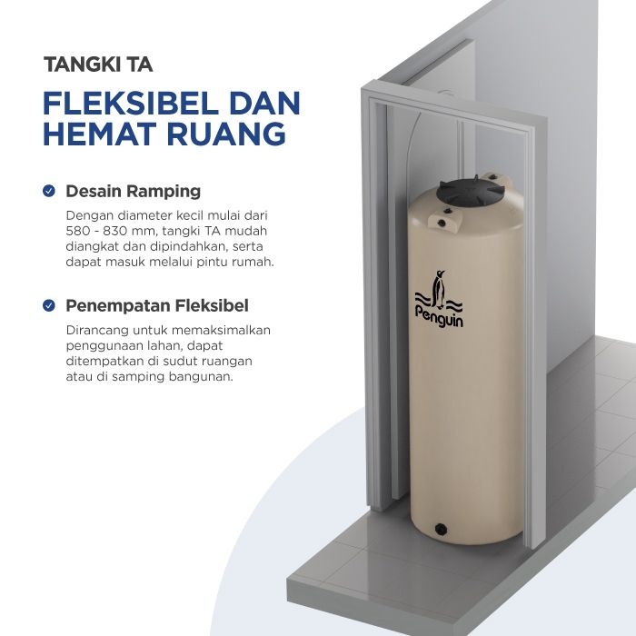 Penguin TA8 800 Liter Toren I Toren Air 300 500 1000 liter merek ...
