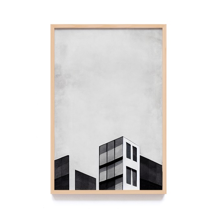 LUKISAN PRINT TEMA BAUHAUS GEDUNG SIMPLE MINIMALIS POSTER WALL ART ...