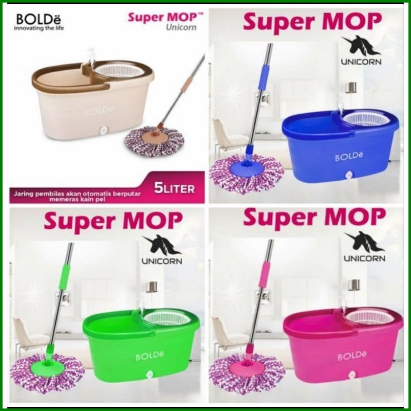 Bolde Super Mop M 777 M 788 Unicorn M-168x M 168 X Kapasitas 6 Liter Bolde Super Mop