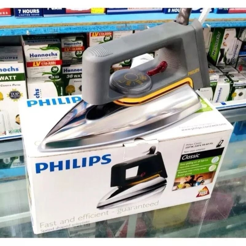 PROMO TERLARIS SETRIKA PHILIPS ELECTRIC DRY IRON CLASSIC HD 1172 ...