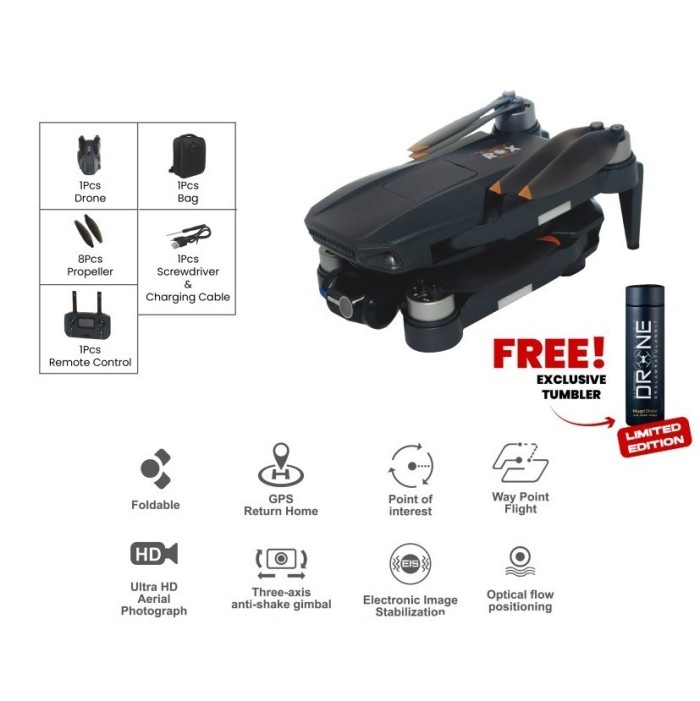 ROX X9 GPS DRONE 3-AXIS GIMBAL 3.5KM CAMERA 4K 25 MIN RC QUADCOPTER ...
