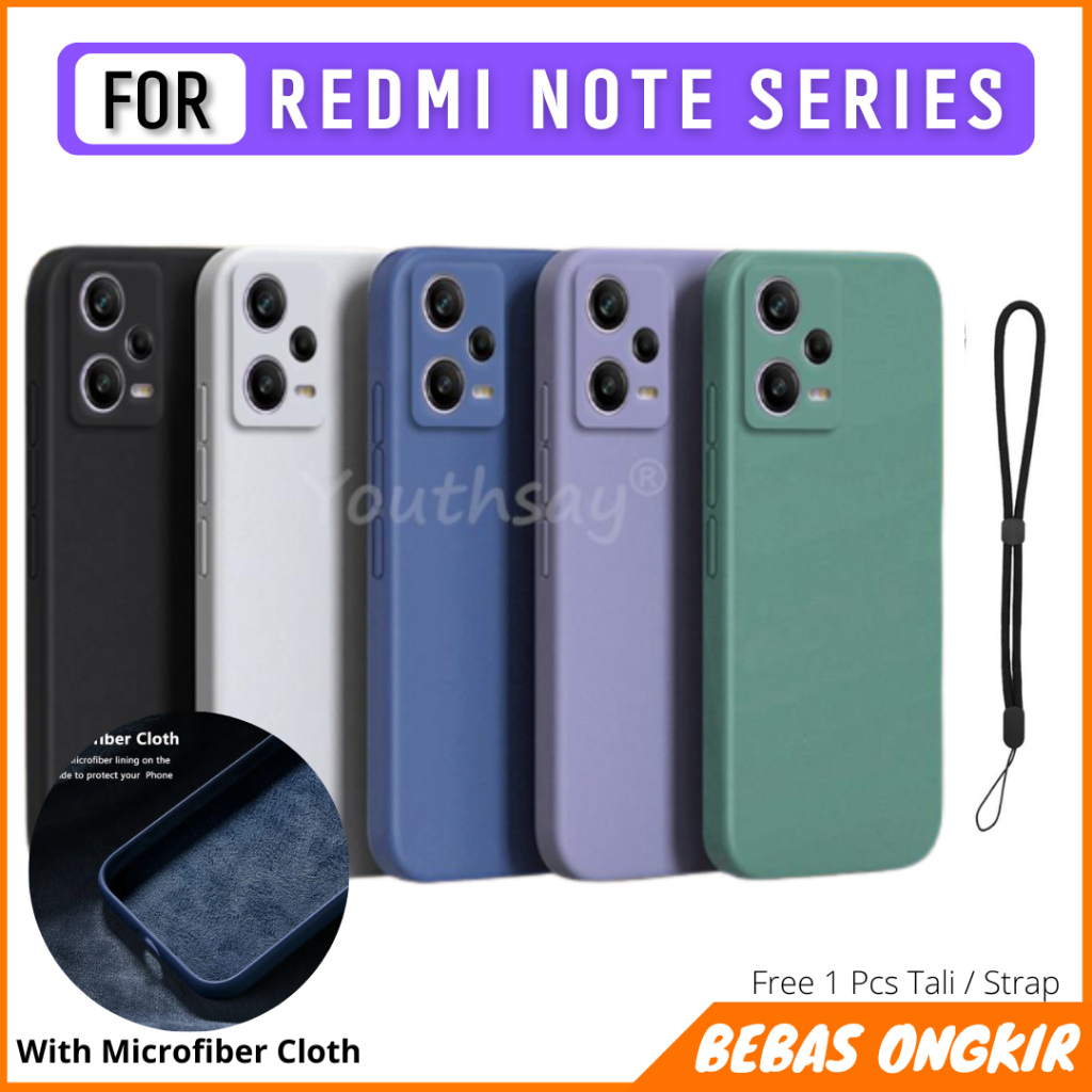 CASE REDMI NOTE 12 PRO 5G / NOTE 12 LIQUID SILICONE MIRCROFIBER CASING