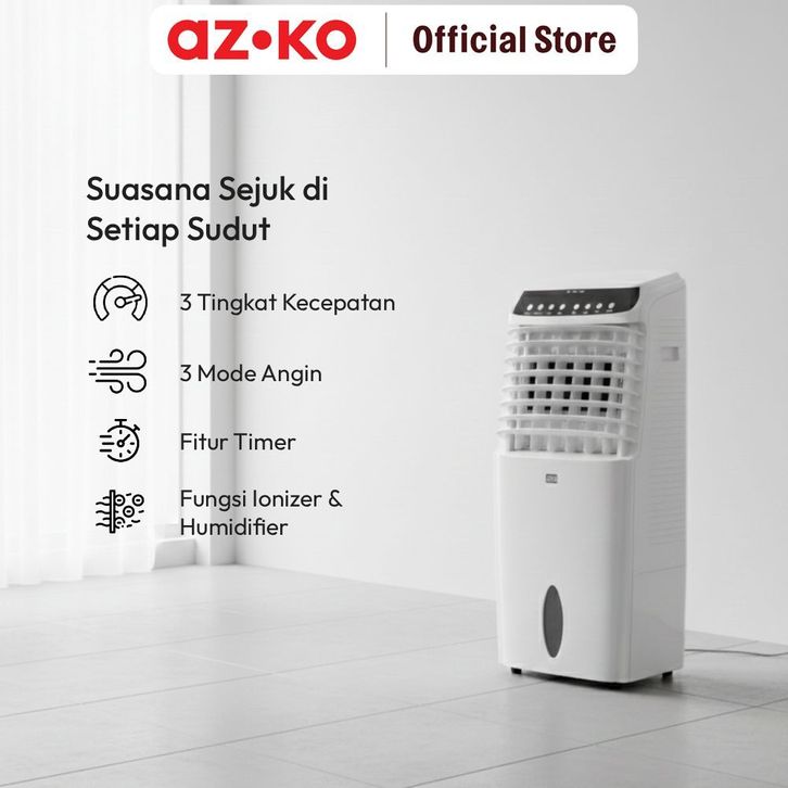 air cooler dingin terbaik AZKO Apa 10 ltr Air Cooler 1200cmh - Putih ...